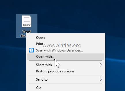 How To Fix DOCX Files Not Showing Word Icon In Explorer Solved WinTips Org