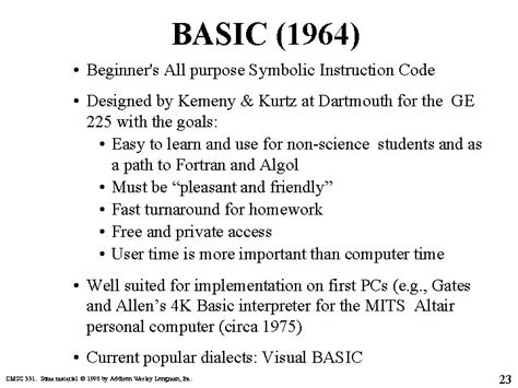 History Of Programming Languages Cmsc 331 Some Material
