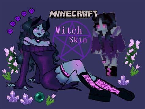 Witch Skin For Minecraft Etsy