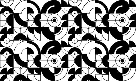 Seamless Abstract Background In Black And White Vector Image
