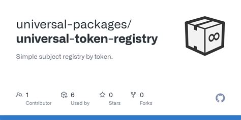 Github Universal Packagesuniversal Token Registry Simple Subject