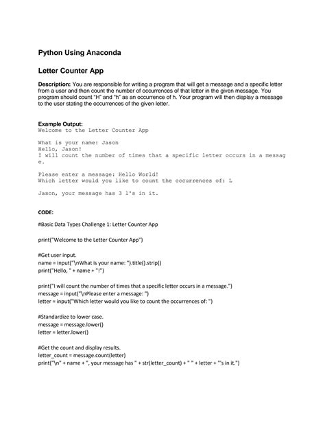 Solution Letter Counter App Python Studypool