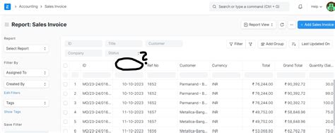 Date Filter Not Accessible When Using Sales Invoice Report · Issue