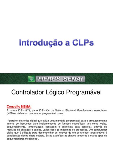 Introdução A Controladores Lógicos Programáveis Revisado Pdf Controlador Lógico Introdução A Controladores Lógicos Programáveis Revisado Pdf Controlador Lógico
