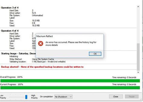 Macrium Backup Failed Solved Windows 10 Forums