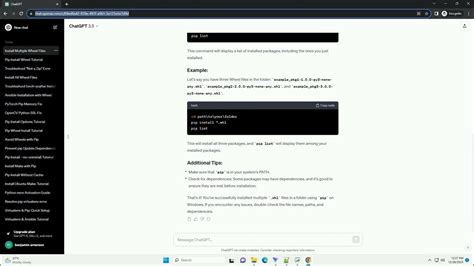 Pip Install All Whl Files In Folder Windows Youtube