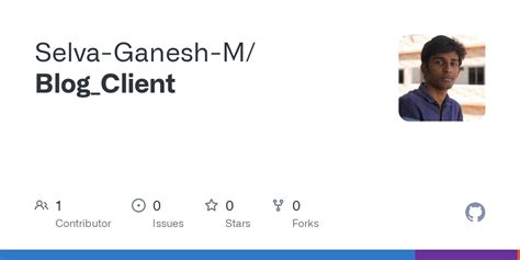 Github Selva Ganesh Mblogclient