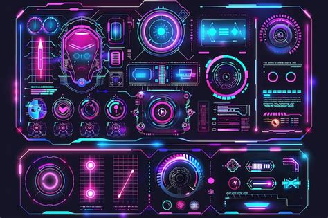 Retro Arcade Pixel Space Game Interface Premium Ai Generated Image