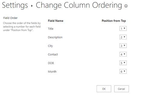 Sharepoint List Column Re Ordering In New Item Form Or Edit Item Form