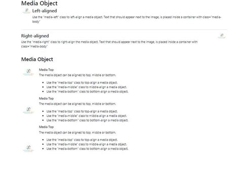 What Are Bootstrap Media Objects