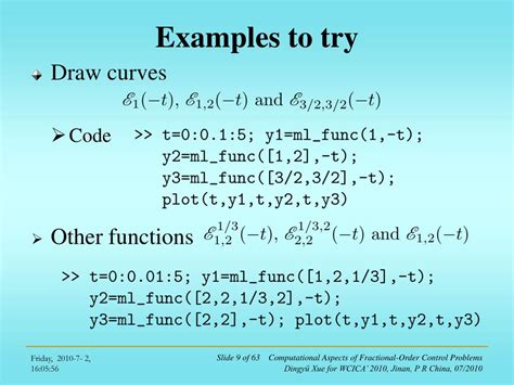 Ppt Tutorial Workshop On Fractional Order Dynamic Systems And Controls Wcica2010 Jinan