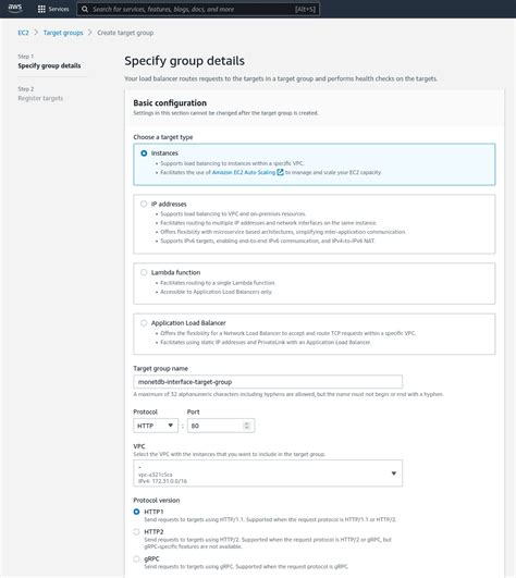 monetdb solutions monetdb cloud interface documentation