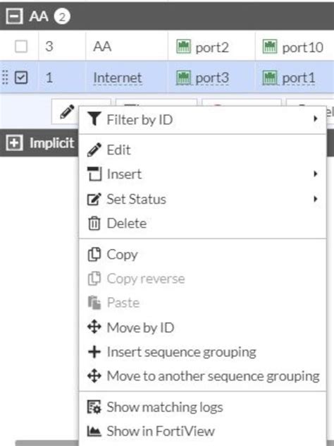 How To Rename Sequence Grouping For Firewall Policies For By Sequence