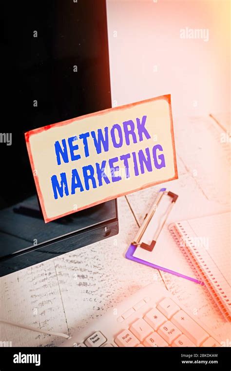 Conceptual Hand Writing Showing Network Marketing Concept Meaning