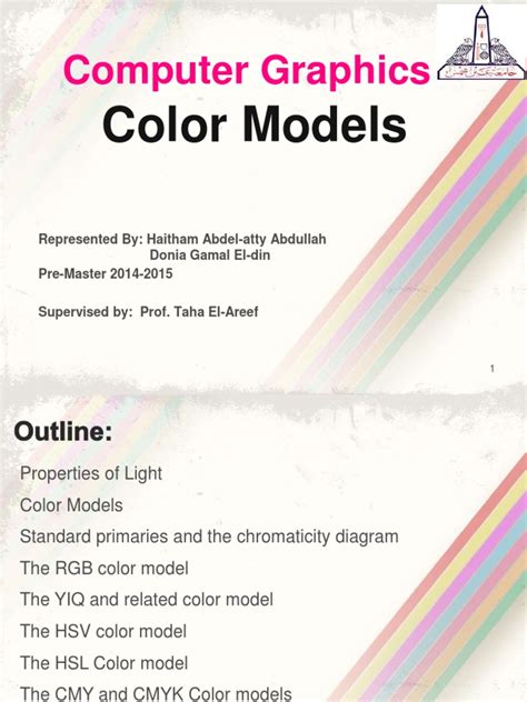 Computer Graphics Color Models Pdf Color Rgb Color Model