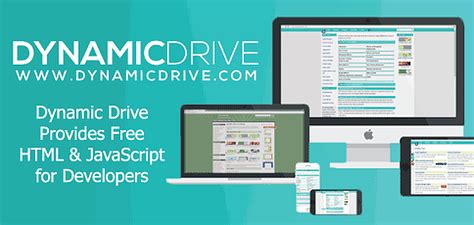 Dynamic Drive The Story Behind The Free HTML And JavaScript Code Library And Its Year Impact