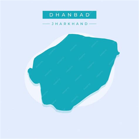 Premium Vector Vector Map Of Dhanbad Illustration