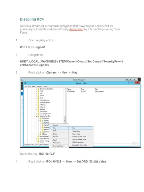 Disabling Rc4 En Windows 2008 Pdf Applied Mathematics Computer Networking