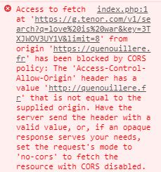 Javascript Fetch API CORS Issues With And Https Stack Overflow