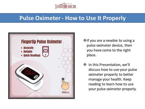 Ppt Pulse Oximeter How To Use It Properly Powerpoint Presentation Free To Download Id