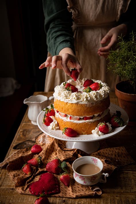Strawberry Shortcake” Sponge Cake — Under A Tin Roof