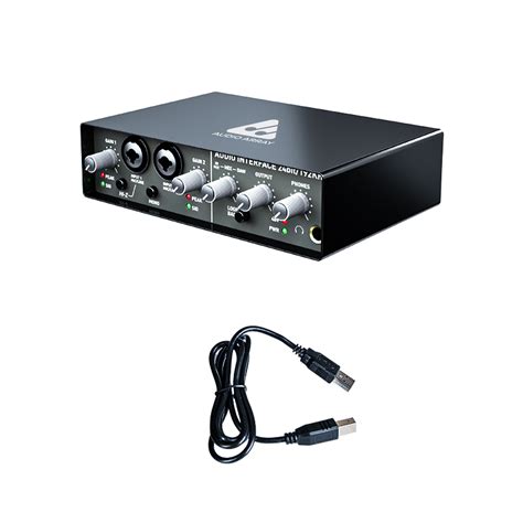 Audio Array 24 Bit 192khz Audio Interface 2in2out With Gain Control