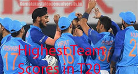 Highest Team Scores In T20 World Cup History Till 2024