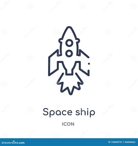 Linear Space Collision Icon From Astronomy Outline Collection Thin Line Space Collision Vector