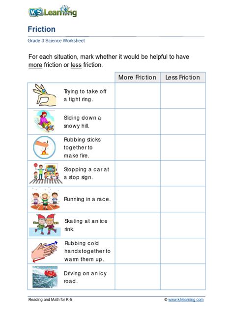 Grade 3 Gravity Friction D 1 Pdf