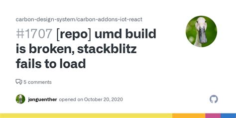 [repo] umd build is broken stackblitz fails to load · issue 1707