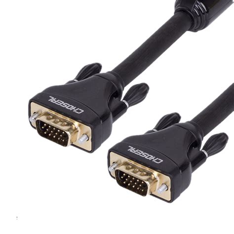 秋叶原QS5106 VGA高清视频线带磁环多层屏蔽防干扰电脑主机显示器投影仪公对公15针纯铜连接线10米15米20米 虎窝淘