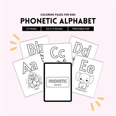 Phonetic Alphabet Alphabet Learning Printable Alphabet Phonetic