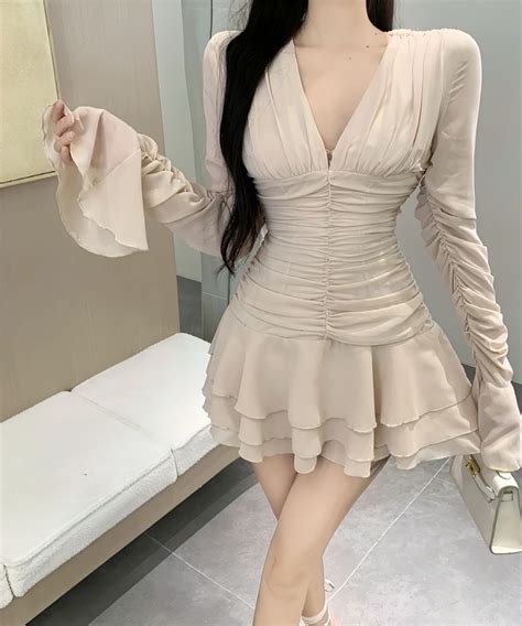 줄리엣 쉬폰 셔링 캉캉 원피스 에이블리