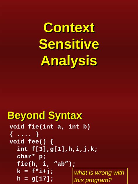 14 Context Sesitive Analysis And Attribute Grammars Pdf Formalism Deductive Computer