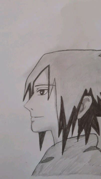 Drawing Uchiha Sasuke From Naruto 🔥 Shortvideo Animedrawing Shorts Narutomemes Drawing