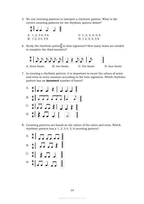 Music 6 Module 4 Creating Rhythmic Patterns Grade 6 Modules