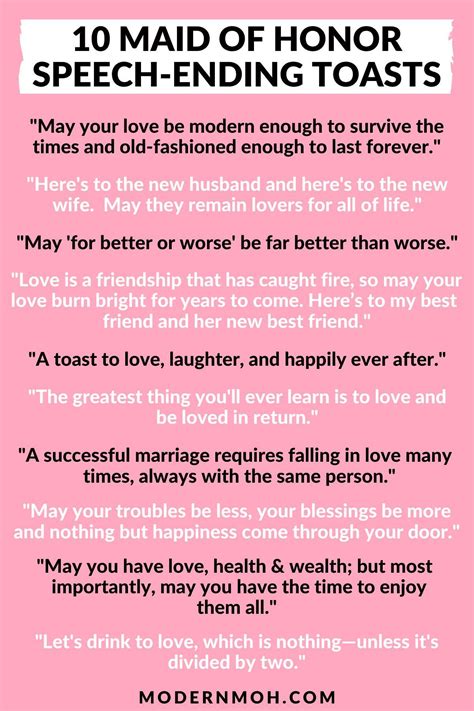 35 Maid Of Honor Speech Quotes To Enhance Your Toast
