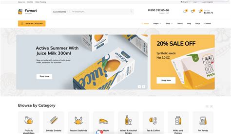 Farmart Single Or Multivendor Laravel Ecommerce System