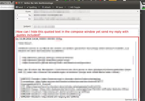 How Can I Hide Quoted Text In The Thunderbird Compose Window Ask Ubuntu