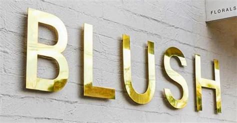 Golden Polished Solid Brass Letter At Rs 56square Inch In South 24