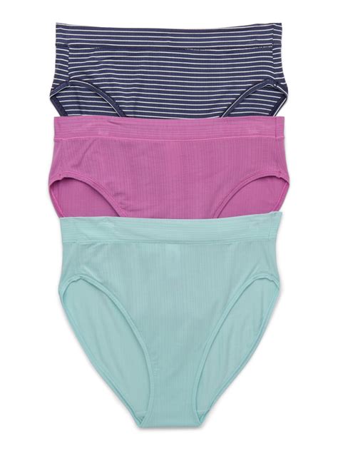 Joyspun Womens Ribbed Modal Hi Cut Brief Panties 3 Pack Sizes Xs 3xl