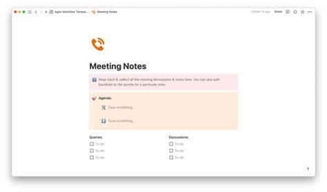 Agile Workflow Template Prototion Buy Notion Template