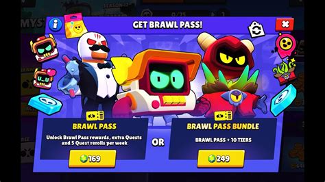 New Brawl Stars Battle Pass With All R T Skins Animations Youtube