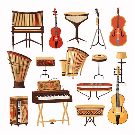 Premium Vector Musical Instruments Set