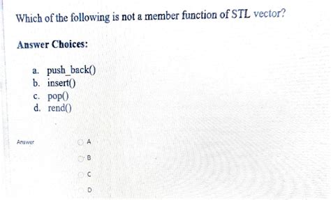 Stl Function