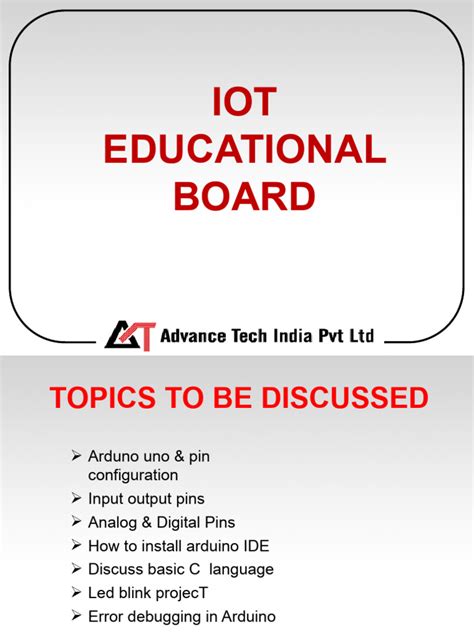 Arduino Presentation Pdf Arduino Electronics