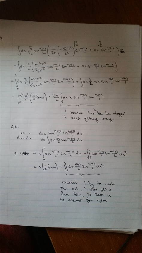 Help With Integration Problem R Learnmath
