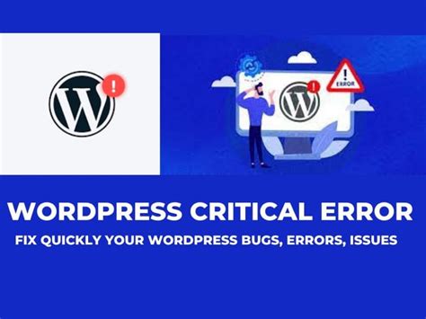 Fix Quickly Your Wordpress Bugs Errors Issues Or Php Upwork