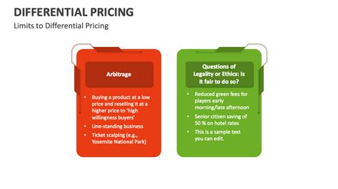 Differential Pricing PowerPoint Presentation Slides PPT Template