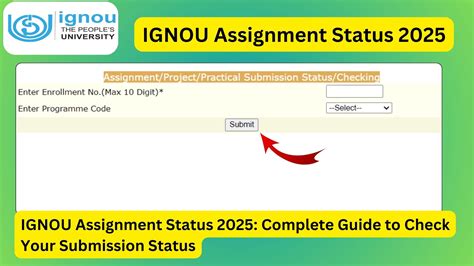 IGNOU Assignment Status 2025 Complete Guide To Check Your Submission Status